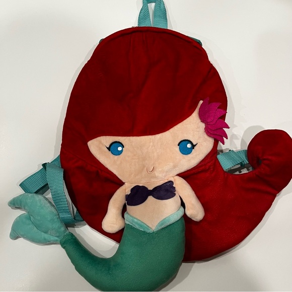 Disney | Other | Disney Little Mermaid Kids Plush Backpack | Poshmark